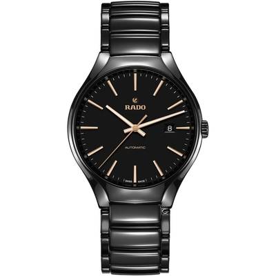 Rado 雷達 True 真我系列 40mm 黑色陶瓷機械腕錶 R27056162 規格價格總覽