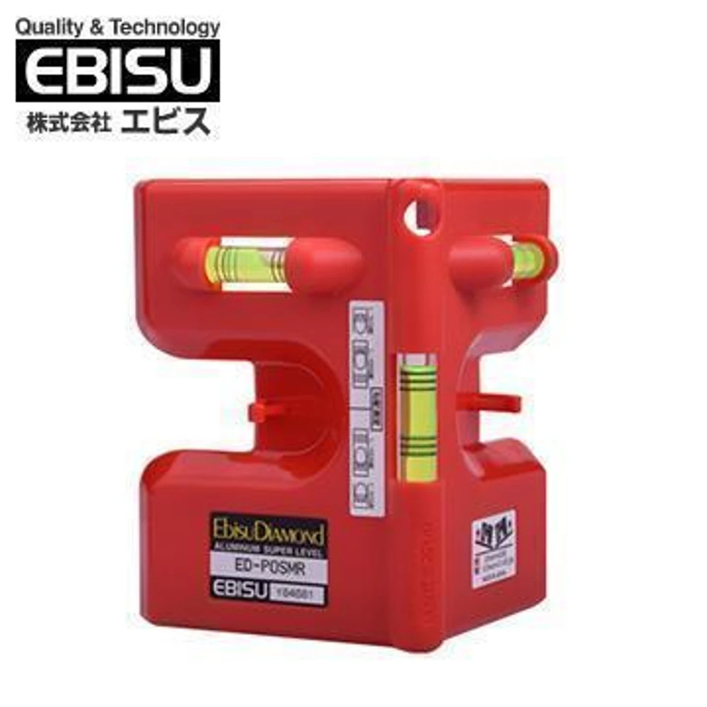 EBISU 垂直定位水平尺(附磁) ED-POSMR 紅色 ABS樹脂 120 x 115 x 80 mm 規格價格總覽