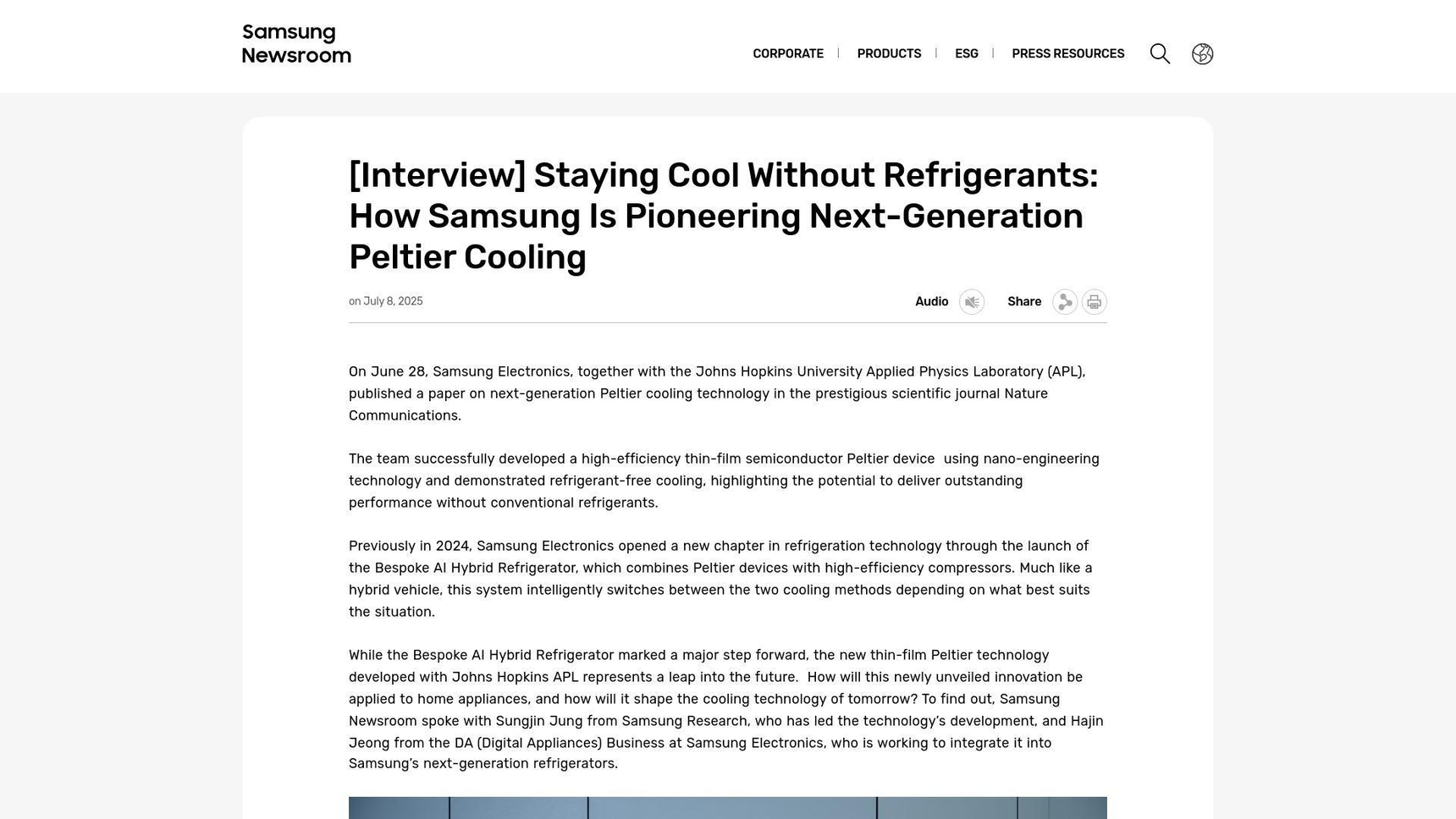 Samsung's New Peltier Cooling Claims COP of 15 Spark Heated Debate Over ...