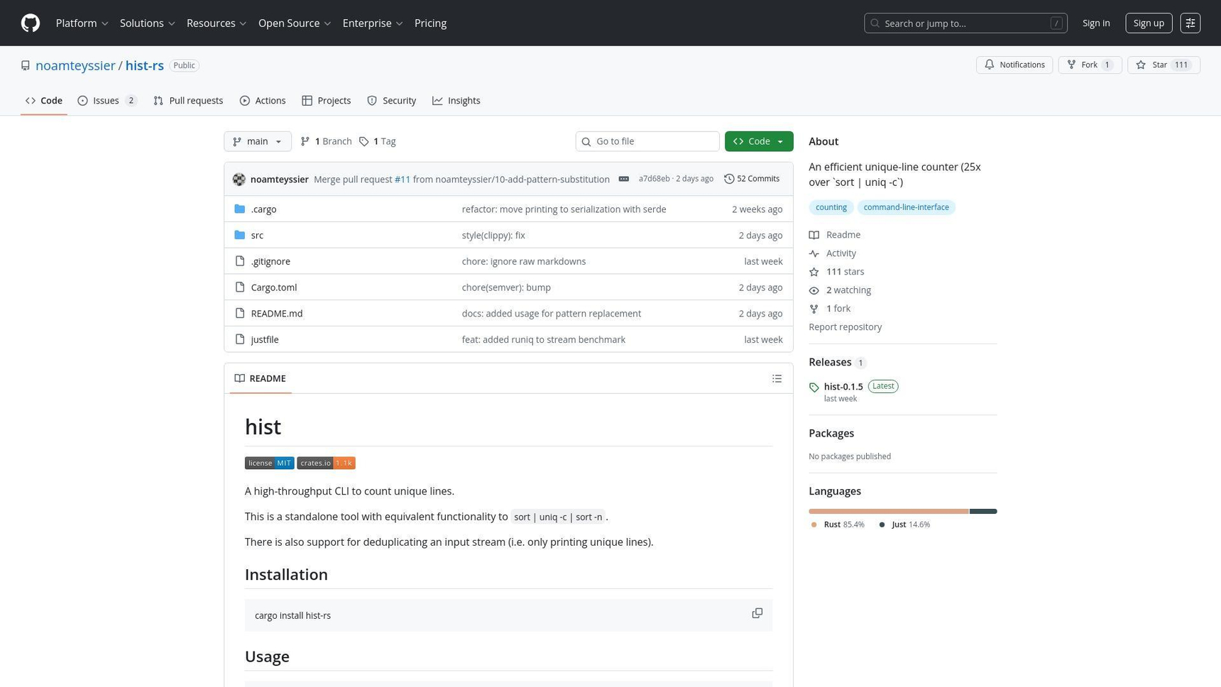 Rust製新ツール「hist」が行カウントで従来のUnixパイプを凌駕、最適化を巡るコミュニティ議論が活発化 — BigGo ファイナンス