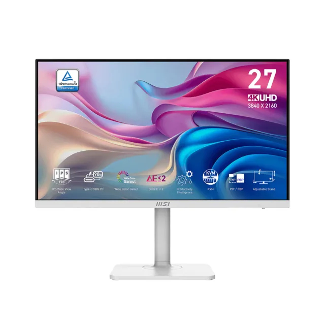 MSI 微星 Modern MD272UPHW 27吋 4K UHD IPS 美型商用螢幕 規格價格總覽