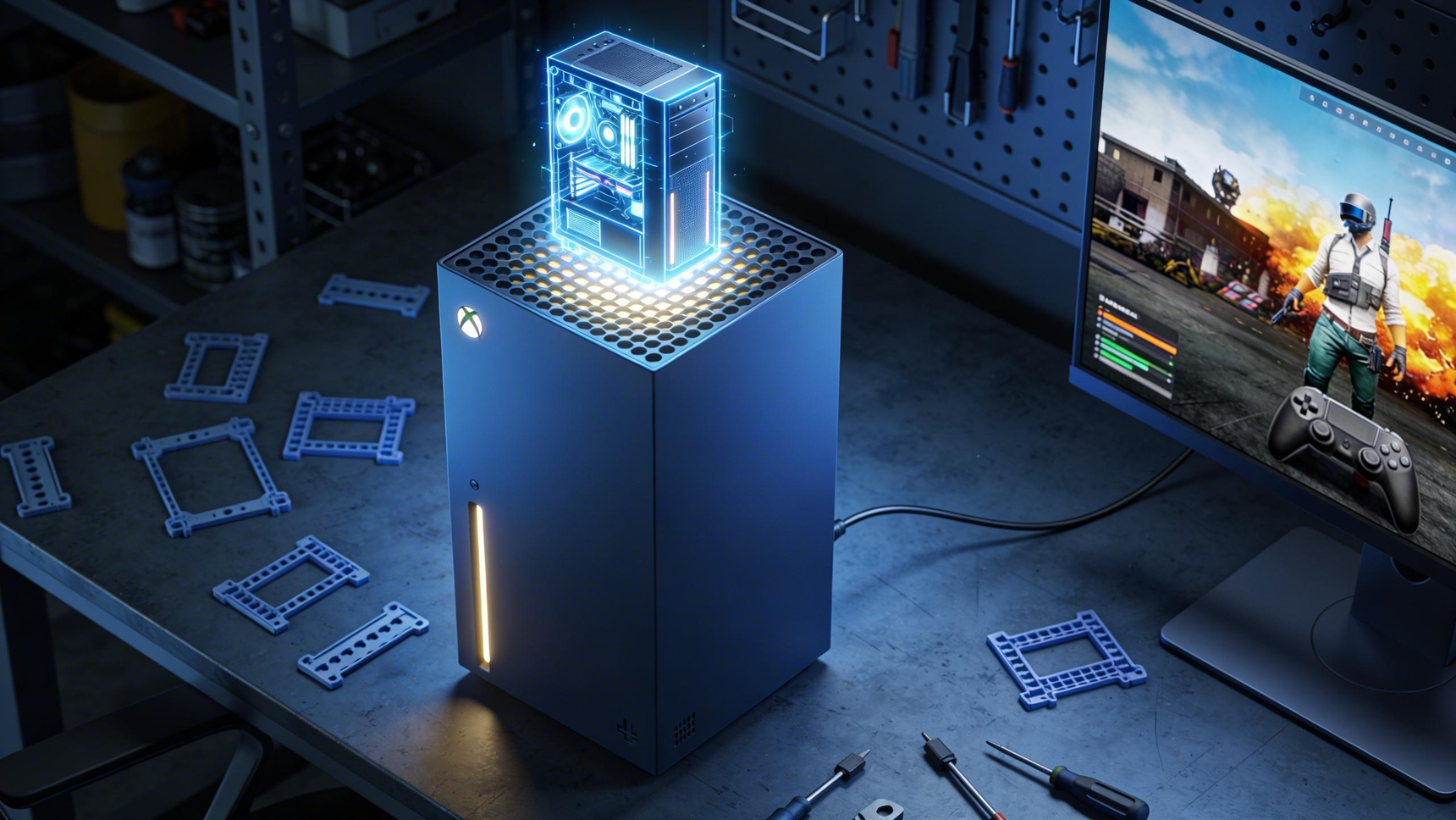 Modder Crams Full Gaming PC into Xbox Series X Chassis, Keeps Disc ...