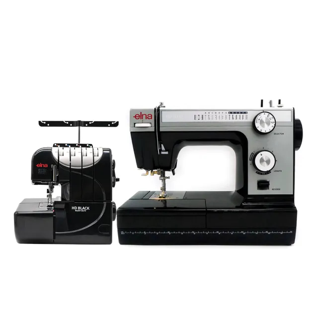 瑞士elna HD BLACK 拷克機｜專業縫紉機推薦 規格價格總覽