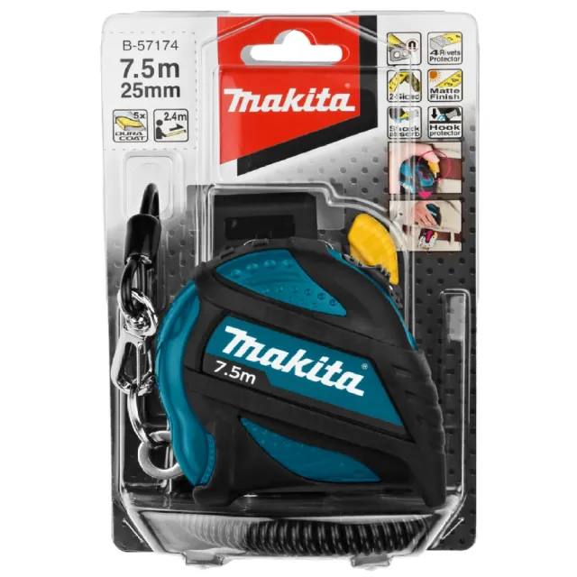 牧田 Makita B-57174 附支架安全繩7.5m 捲尺 規格價格總覽